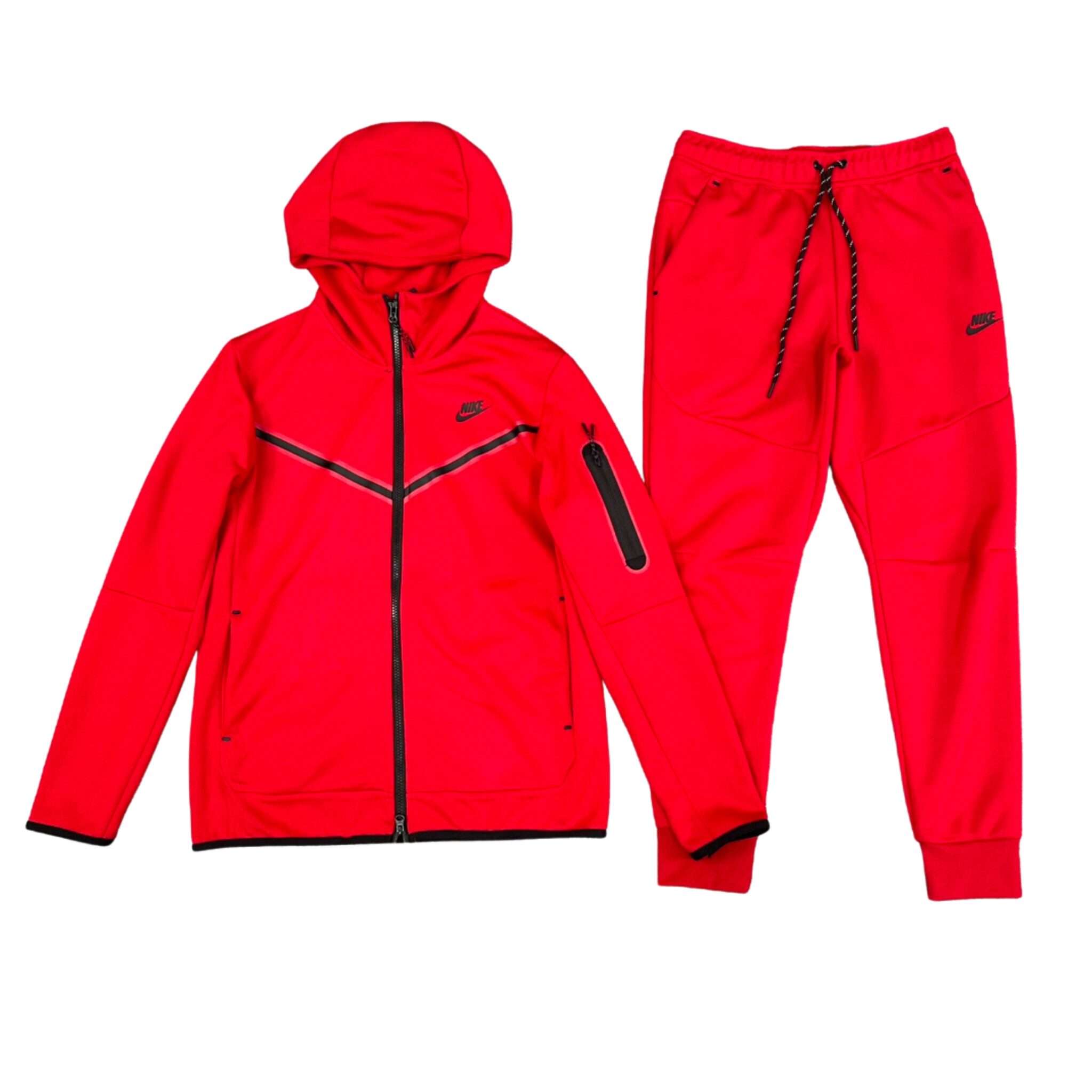 Conjunto NIKE TECH Fleece "Rojo" Algodón Real • DripChileno.CL