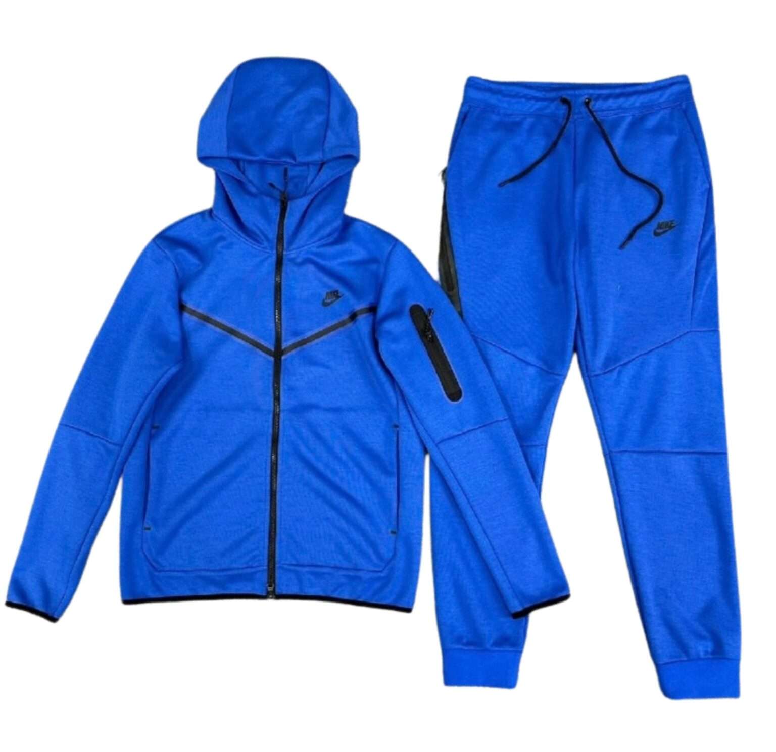 Conjunto NIKE TECH Fleece Polerón Buzo "Azul" Algodón Real Premium ...