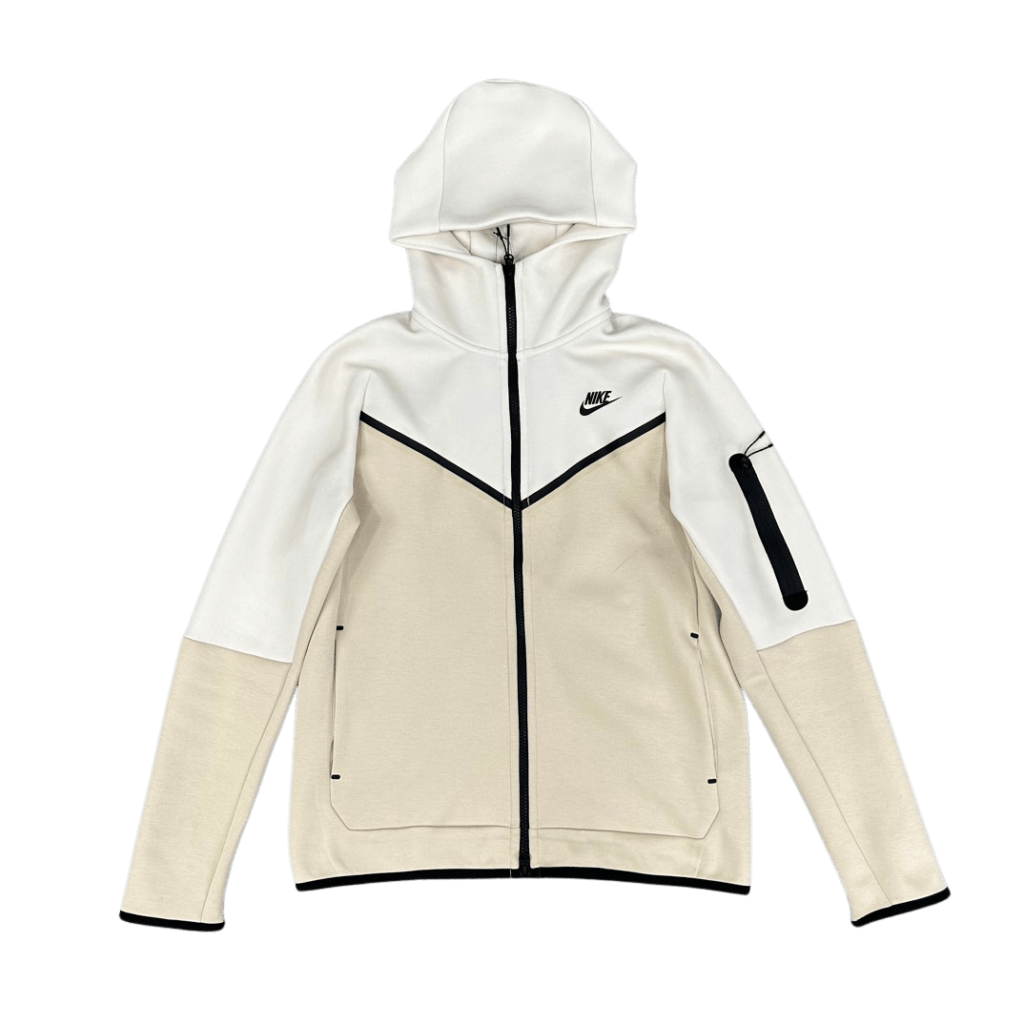 POLERON NIKE TECH FLEECE "Blanco/Beige" - DripChileno.CL