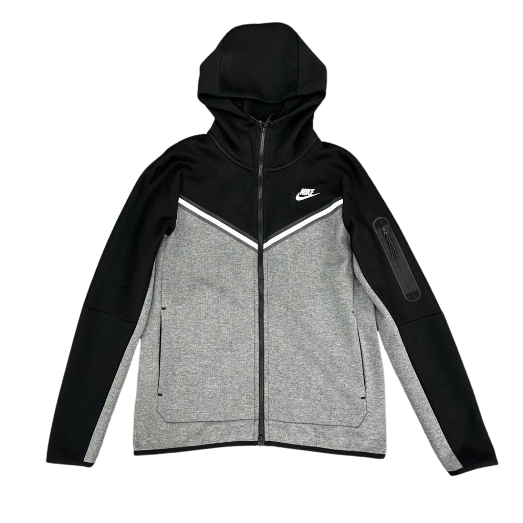 POLERON NIKE TECH FLEECE "Negro/Gris" • DripChileno.CL