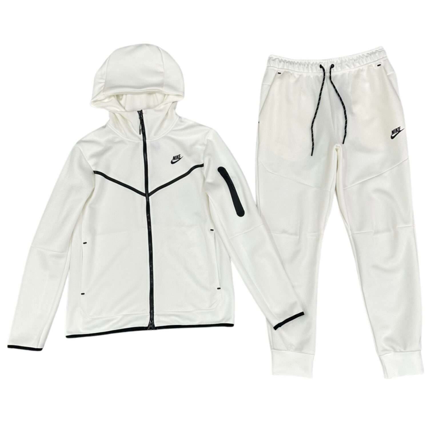 Conjunto NIKE TECH Fleece "Blanco" Algodon Real • DripChileno.CL