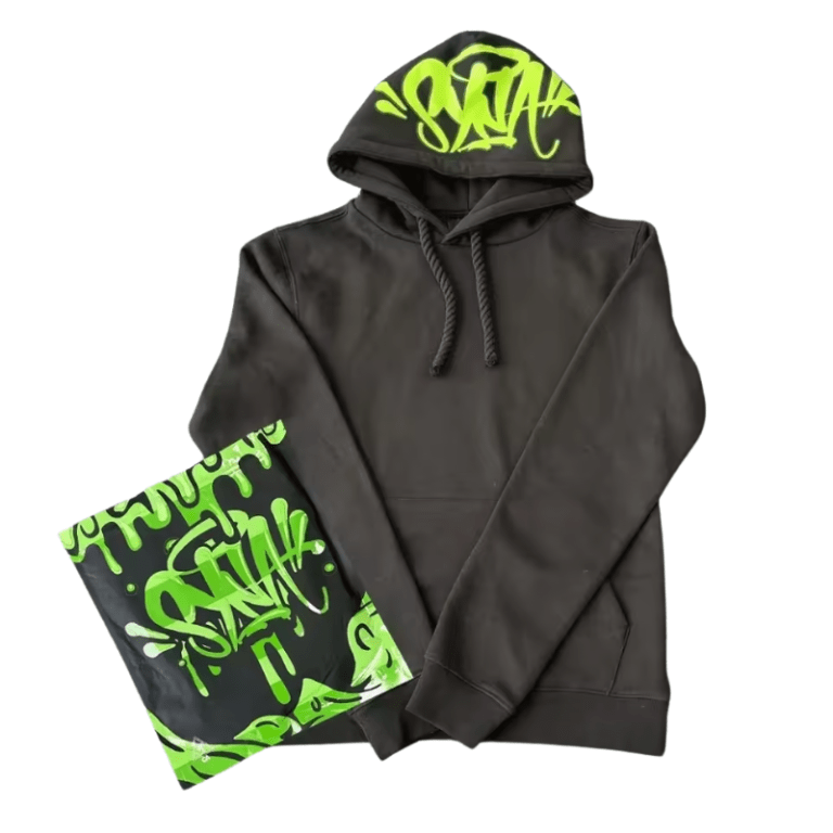 POLERON SYNA WORLD "Negro/Vede" + BOLSA y STICKERS • DripChileno.CL